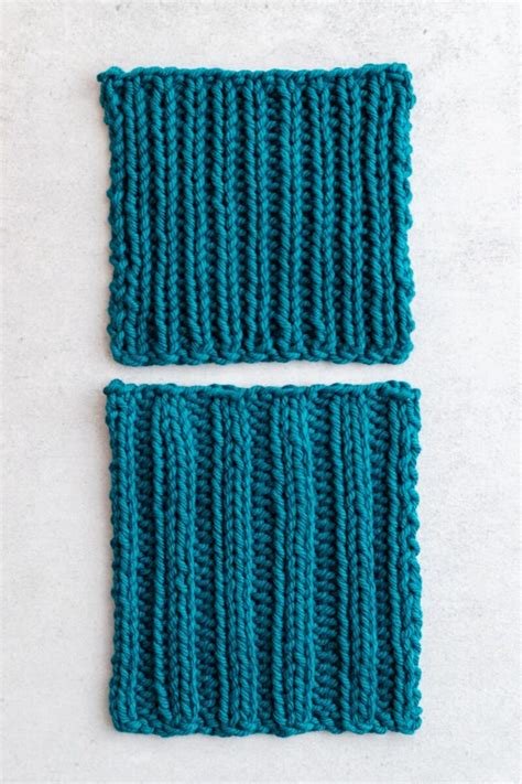 How To Knit Ribbing 1x1 And 2x2 Sarah Maker