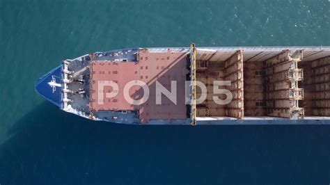 Empty Container Ship