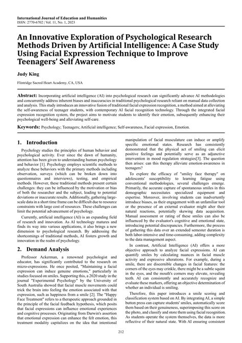 Pdf An Innovative Exploration Of Psychological Research Methods Driven By Artificial