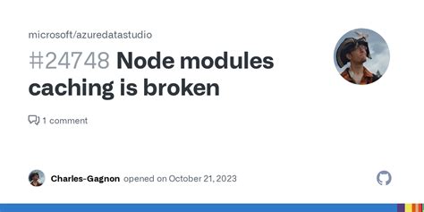 Node Modules Caching Is Broken Issue Microsoft Azuredatastudio GitHub