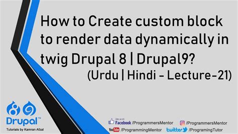 How To Create Custom Block To Render Data Dynamically In Twig Drupal8