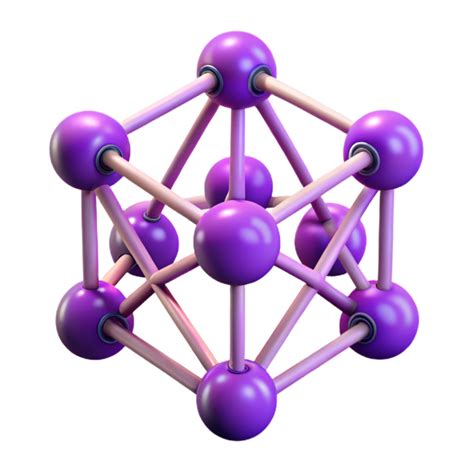 Elegant Traditional Decentralized Network Nodes Purple Cutout Premium