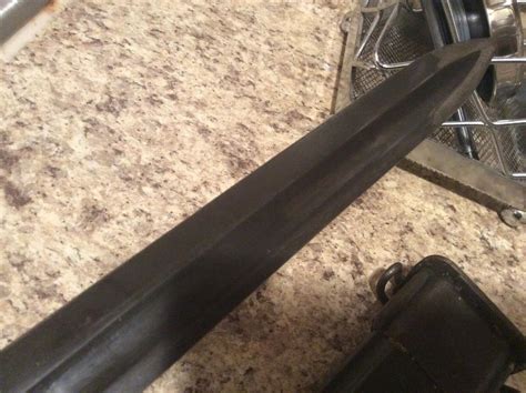 Original Wwii Us Military Bayonet And Us Sheath Ufh 1942 Spearpoint Pal