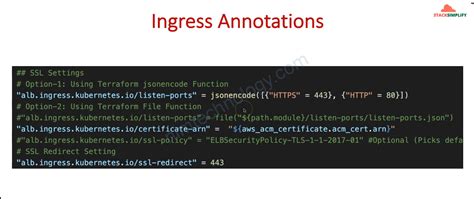 [aws] configure ingress ssl and ssl redirect on load balancer