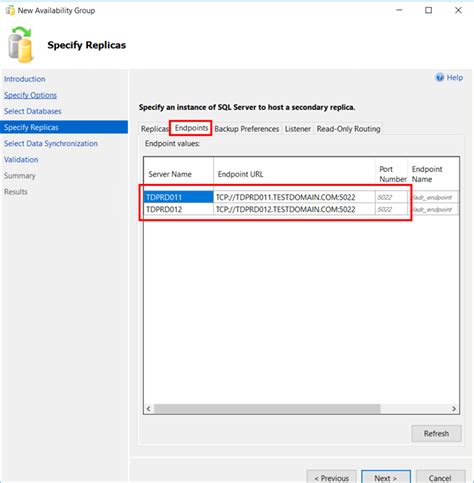 sql server contained availability groups configuration