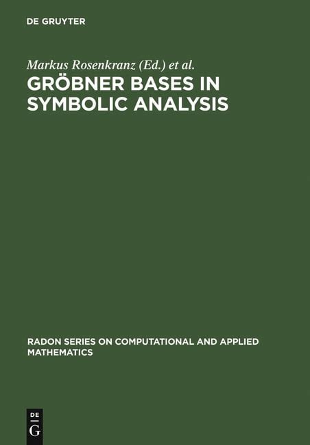 radon computational and applied mathemat gröbner bases in symbolic analysis book 2 hardcover