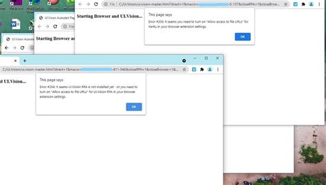 Error 203 And 204 Every Time I Run My Script Bug Reports Uivision