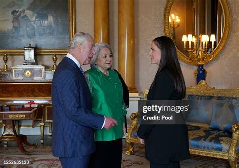 King Charles Iii Receives Cassidy Caron President National Metis