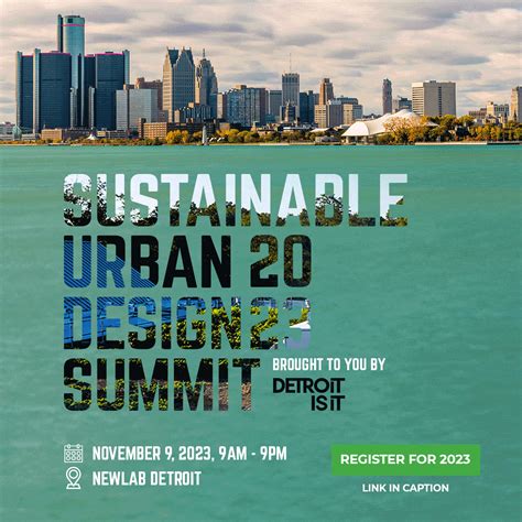 Save The Date November 9 Please Join Me At The Sustainable Urban Design Summit At Newlab In