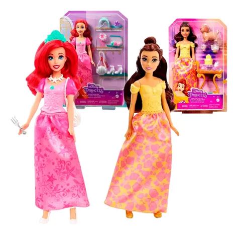 Disney Princesas Muñeca Con Accesorios Set Juguete Mattel Envío Gratis