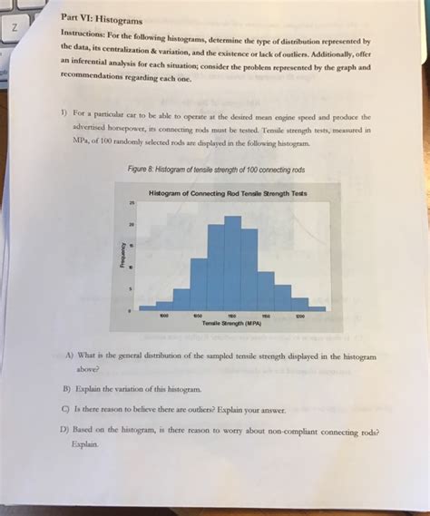 Solved Part VI Histograms N Instructions For The Following Chegg