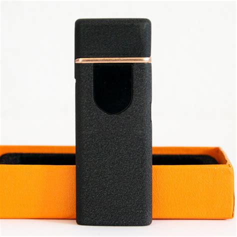 Електрична запальничка Lighter Usb 7324 Чорна матова сенсорна запальничка 1001886 Black 1