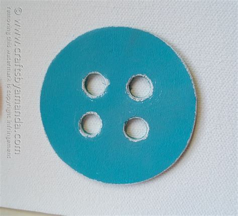 Buttons On Canvas Crafts By Amanda