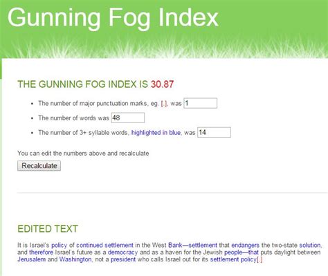 fog index grammaticus