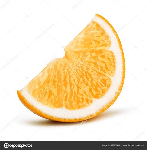 Orange fruit slice isolated on white background Stock Photo by ©vmenshov 536026480