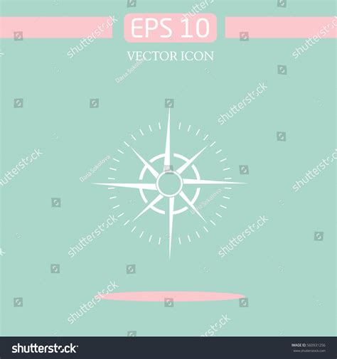 Compass Vector Logo Designgraphic Imagesimple Icon เวกเตอร์สต็อก ปลอด