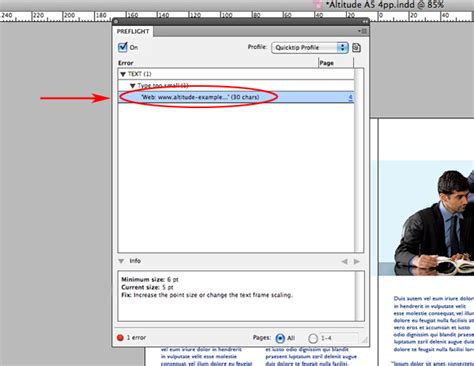 quick tip an introduction to live preflight with indesign cs5