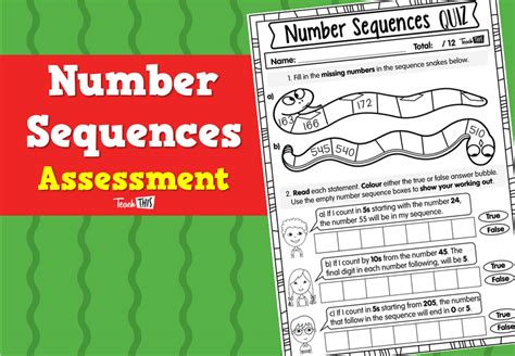 Number Sequences Assessment Teacher Resources And Classroom Games