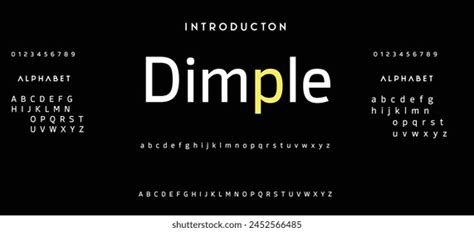 Modern Bold Font Sans Serif Font Stock Vector Royalty Free 2452566485 Shutterstock