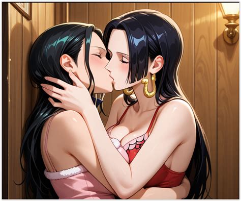 Rule 34 2girls 2women Ai Generated Boa Hancock Clothing Female Female