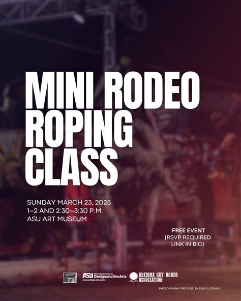 Mini Rodeo Roping Class Asu Art Museum