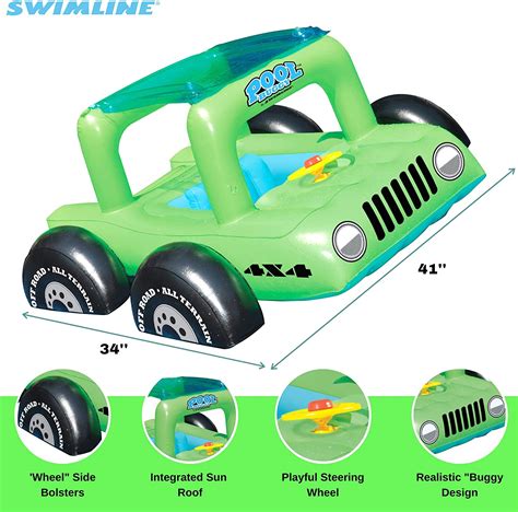 Swimline Pool Buggy Car Pool Float Colors May Vary