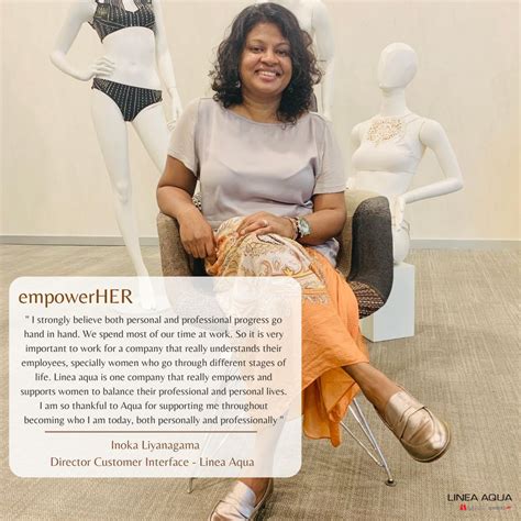 Dinali Perera On Linkedin Womenempowerment Empowerher Lineaaqua