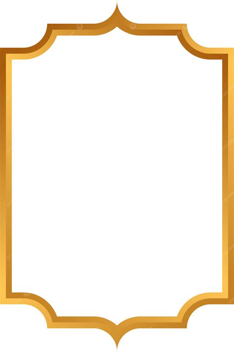 황금 이슬람 모양 장식 디자인 벡터 배너 텍스트 상자 공백 Png 일러스트 및 벡터 에 대한 무료 다운로드 Pngtree