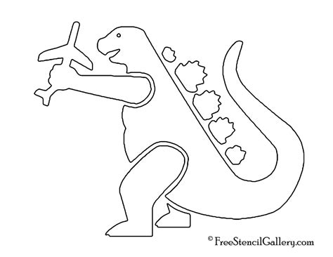 Godzilla Stencil Free Stencil Gallery
