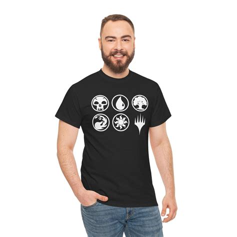 Magic The Gathering Mana Symbols Logo T Shirt Mtg Shirt Etsy Uk