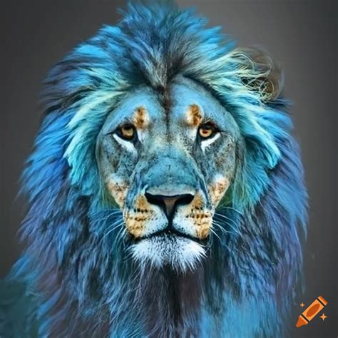 Lion Color Blue