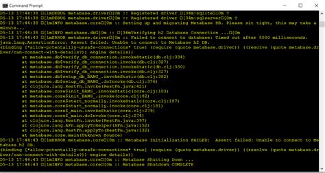 Unable To Connect To Metabase H2 Db Metabase Discussion