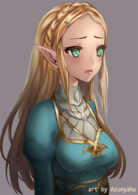 Princess Zelda By Azunyahu On Deviantart
