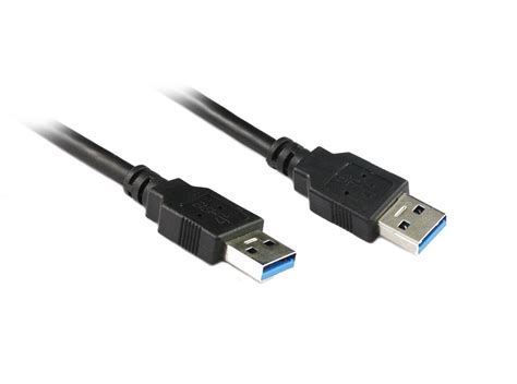 1M USB 3 0 AM AM Cable In Black Cables Online