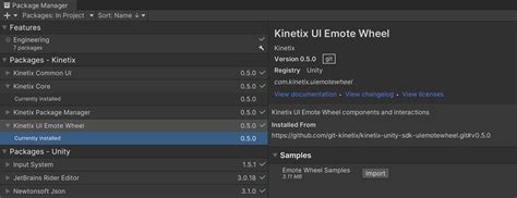 Github Git Kinetixkinetix Unity Sdk Packagemanager