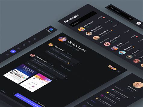 Message Dashboard Ui Kit On Behance