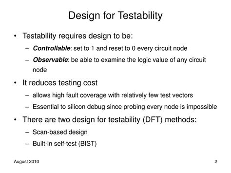 Ppt Vlsi Testing And Verification Powerpoint Presentation Free