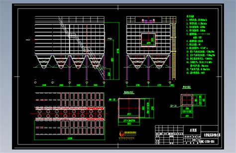3200平长袋低压脉冲除尘器autocad模型图纸下载 懒石网