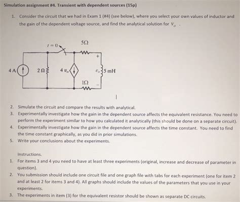 Simulation Assignment 4 Transient With Dependent