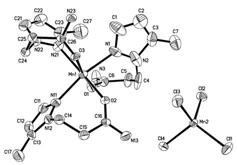 Ortep Drawing Of The Molecular Structure Of 5 With Thermal Displacement
