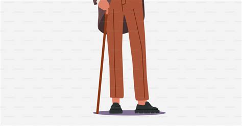 19 세기의 우아하고 자랑스러운 남자 프록 코트를 입은 영국 빅토리아 시대 신사 지팡이를 짚고 있는 모자 흰색 배경에