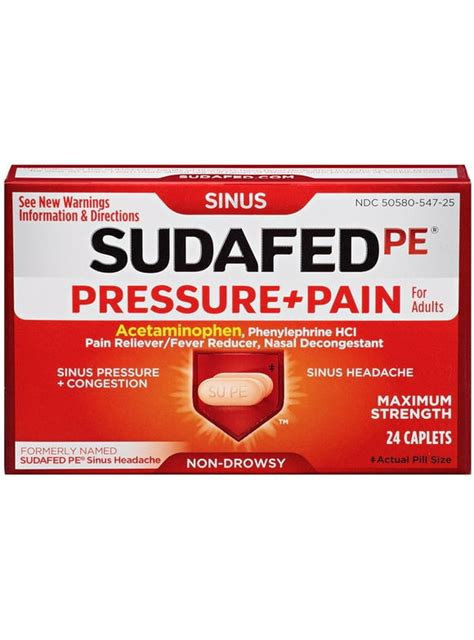 Sudafed Over The Counter Medicines In Medicine Cabinet