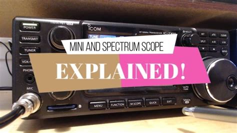 Icom 7300 Mini Scope And Spectrum Scope Explained Ham K0pir