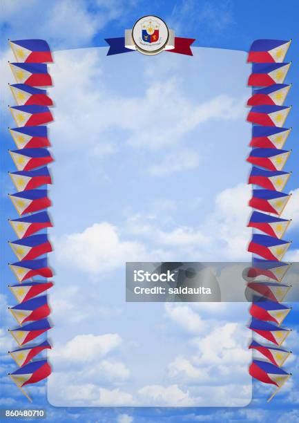 프레임과 국기와 국장 필리핀 국경 3 차원 일러스트 레이 션 공란에 대한 스톡 사진 및 기타 이미지 공란 교육 디자인 Istock