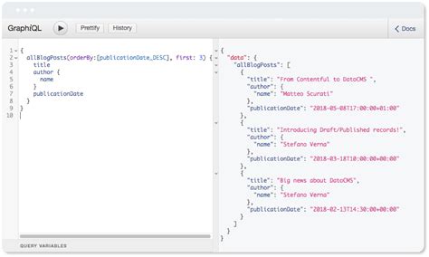 Graphql And Datocms — Datocms