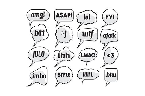 Speaking Bubble Set Graphic By Rasol Designstudio Creative Fabrica