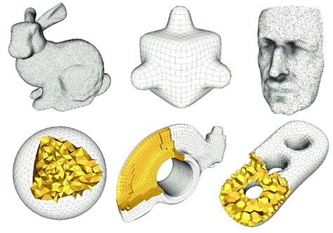 From Left To Right Top To Bottom Triangle Mesh Quadmesh General Download Scientific Diagram