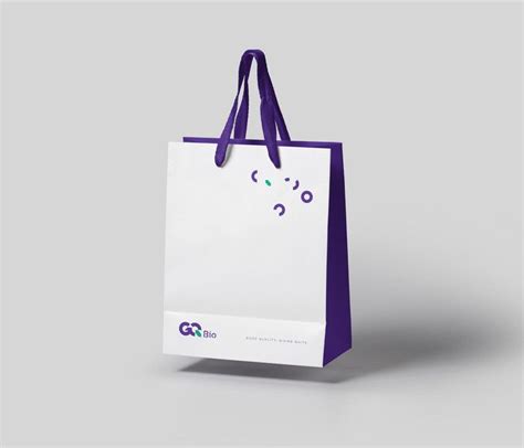 Gq Bio 종이 봉투 디자인 쇼핑백 디자인 디자인