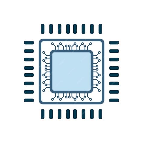 Premium Vector Chip Technology Circuits System Icons Design A Vector Ai Symbol Concept Design