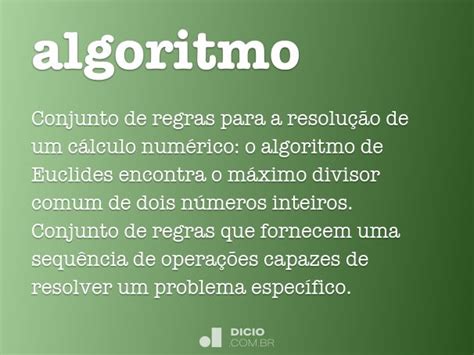 Algoritmo Dicio Dicionário Online De Português Algoritmo Dicio Dicionário Online De Português